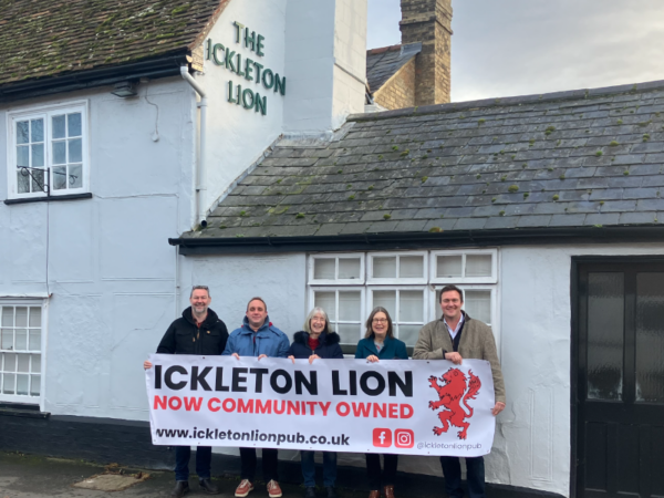 The Ickleton Lion roars again as a community-owned pub - Plunkett UK